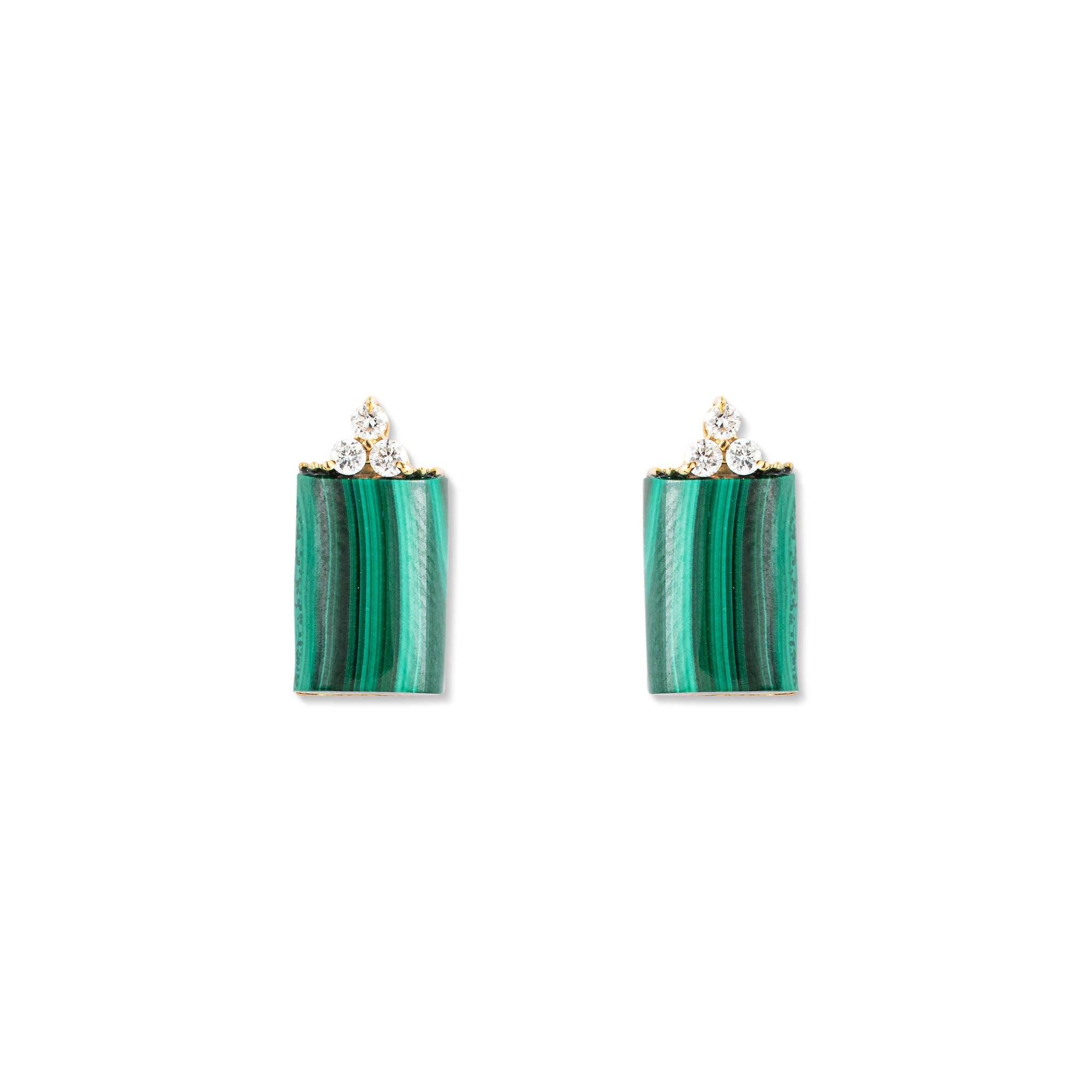 Evergreen Diamond Earrings by Sumaya Bakkar